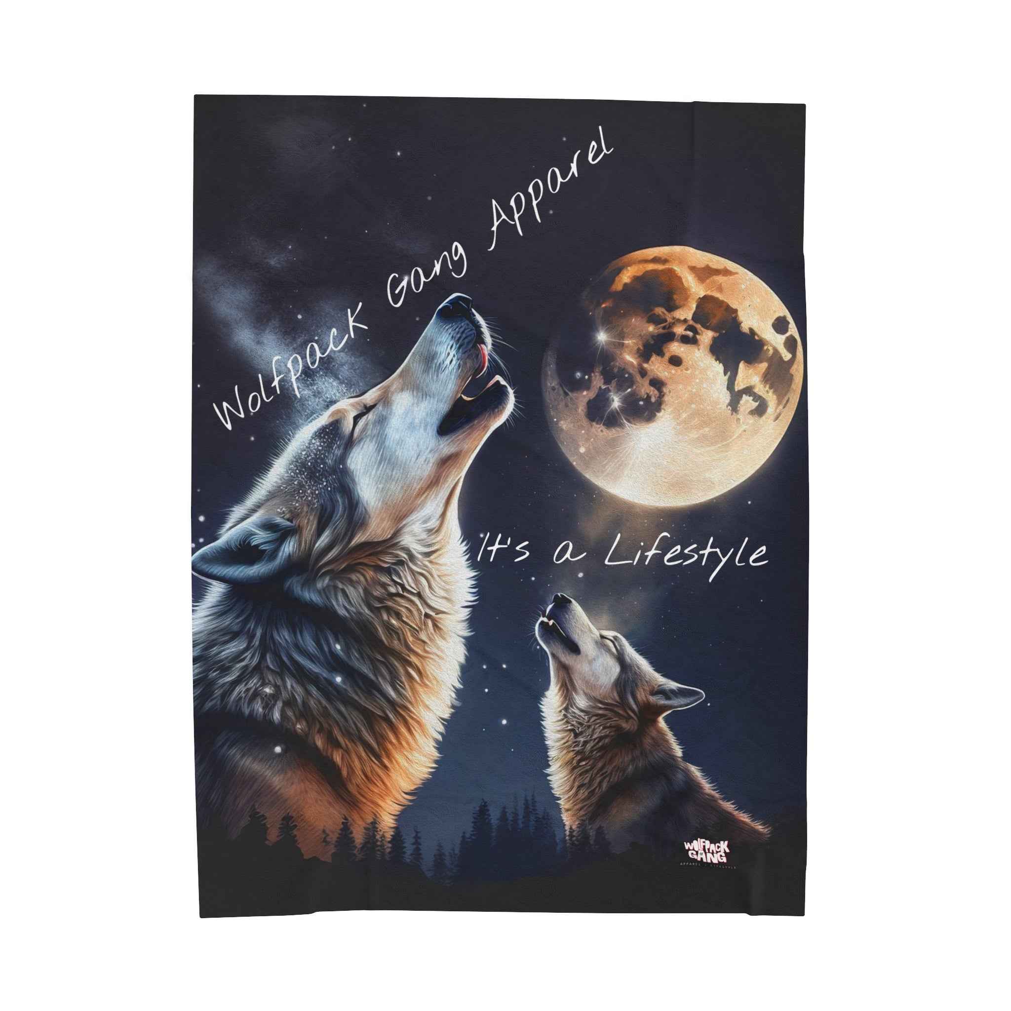 Velveteen Wolfpack Plush Blanket - Wolfpack Gang Apparel – Wolfpack ...